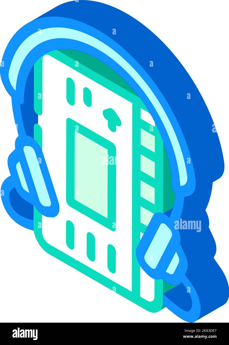cassette audio player isometric icon vector illustration Stock Vector ...