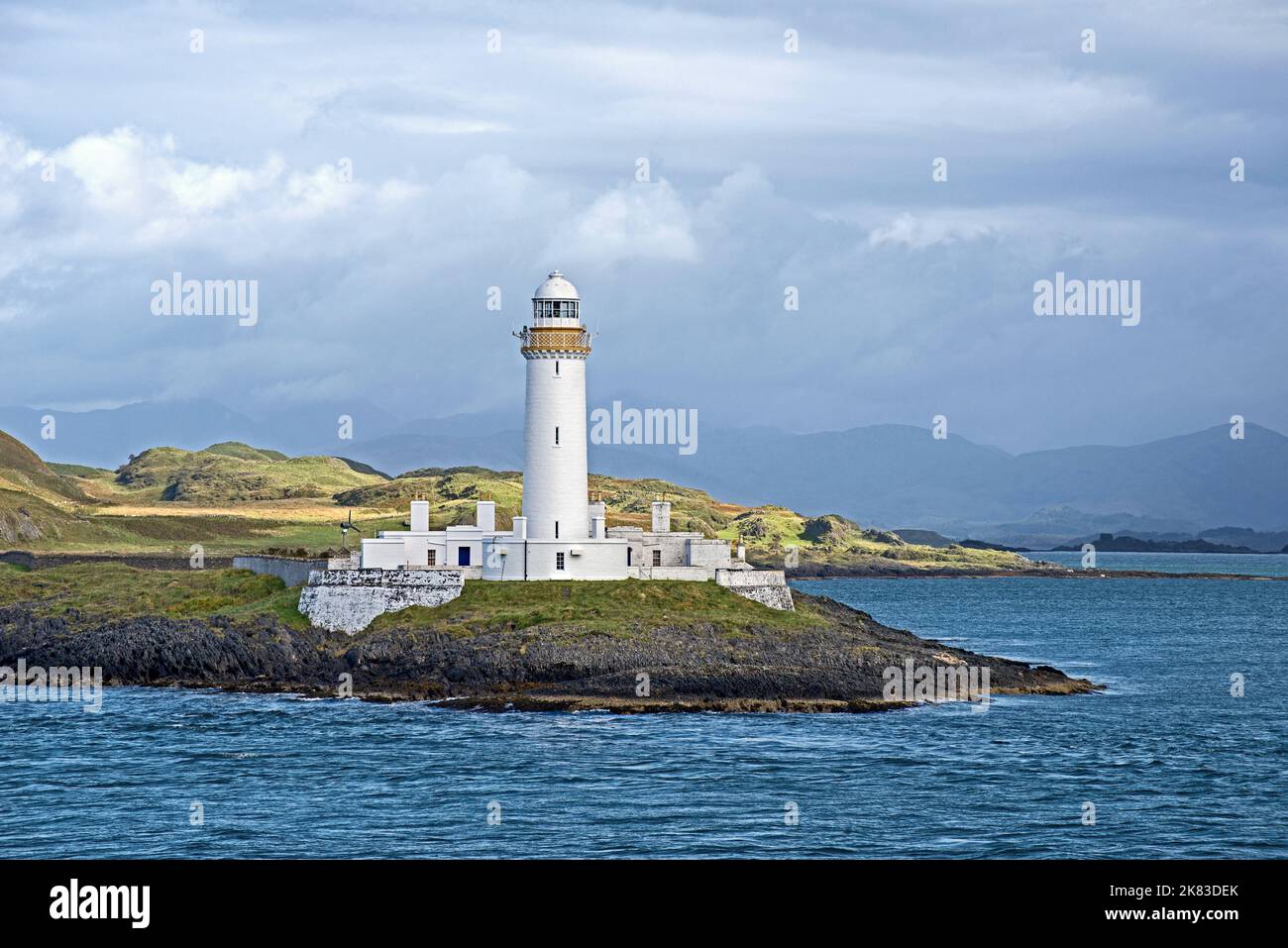 Lismore lighthouse, built in 1833 by Robert Stevenson, on Eilean ...