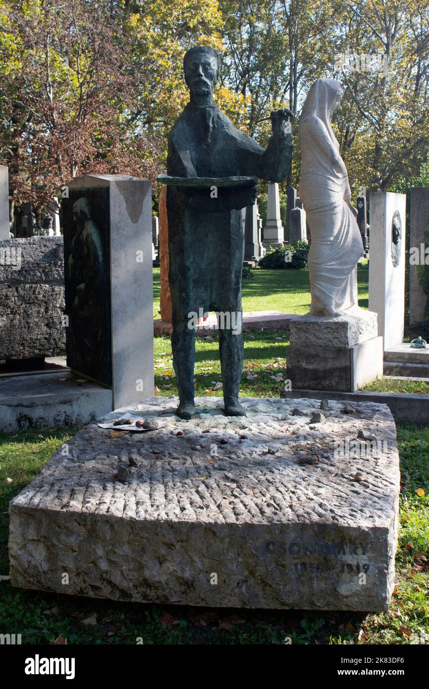 The grave of artist Tivadar Csontváry Kosztka, Kerepesi cemetery ...