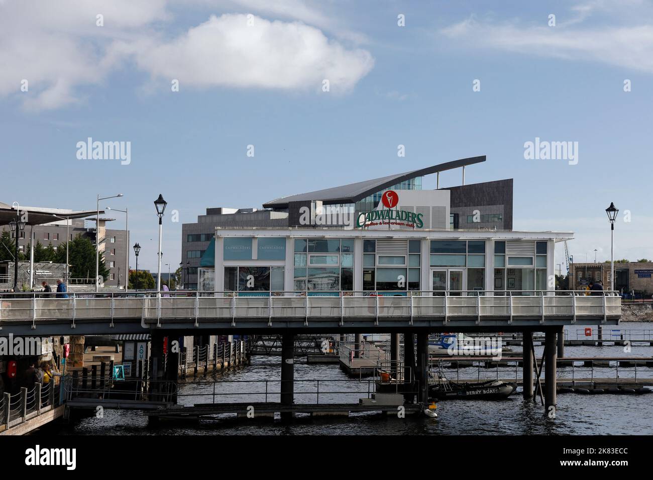 Cardiff Bay waterfront - restaurants, bars and coffee shops. Cadwalader ...