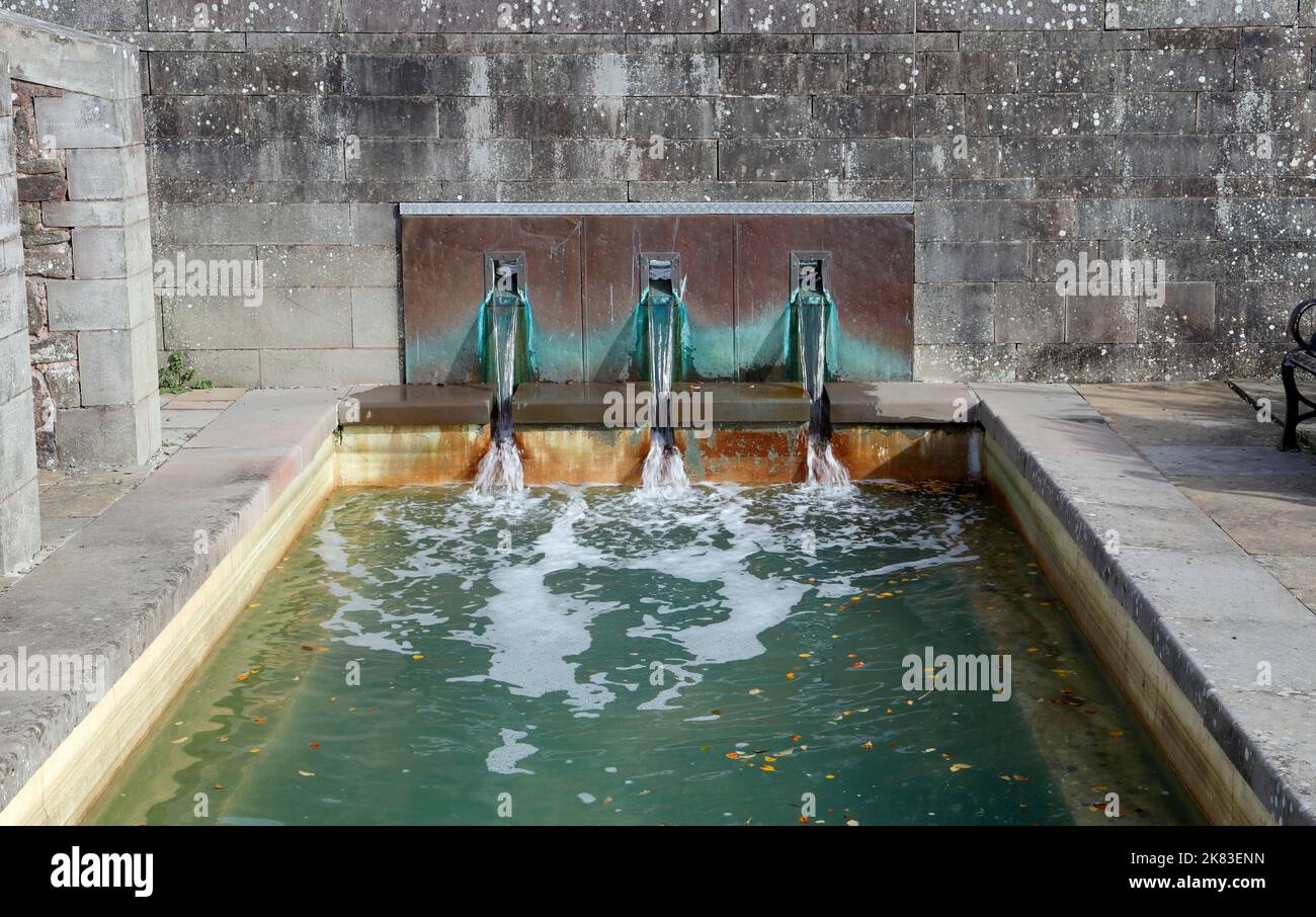 Water feature, Mermaid Quay. Cardiff Bay. October 2022. cym Stock Photo ...