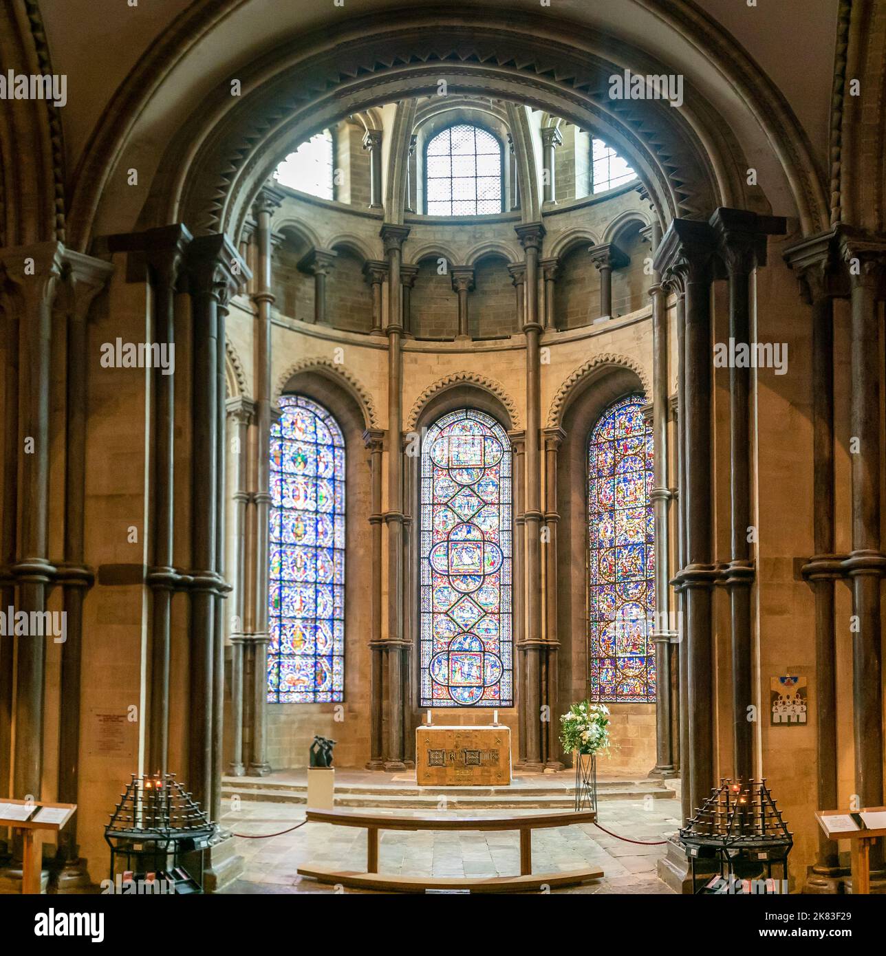 Canterbury, United Kingdom - 10 September, 2022: view of Becket's Crown ...