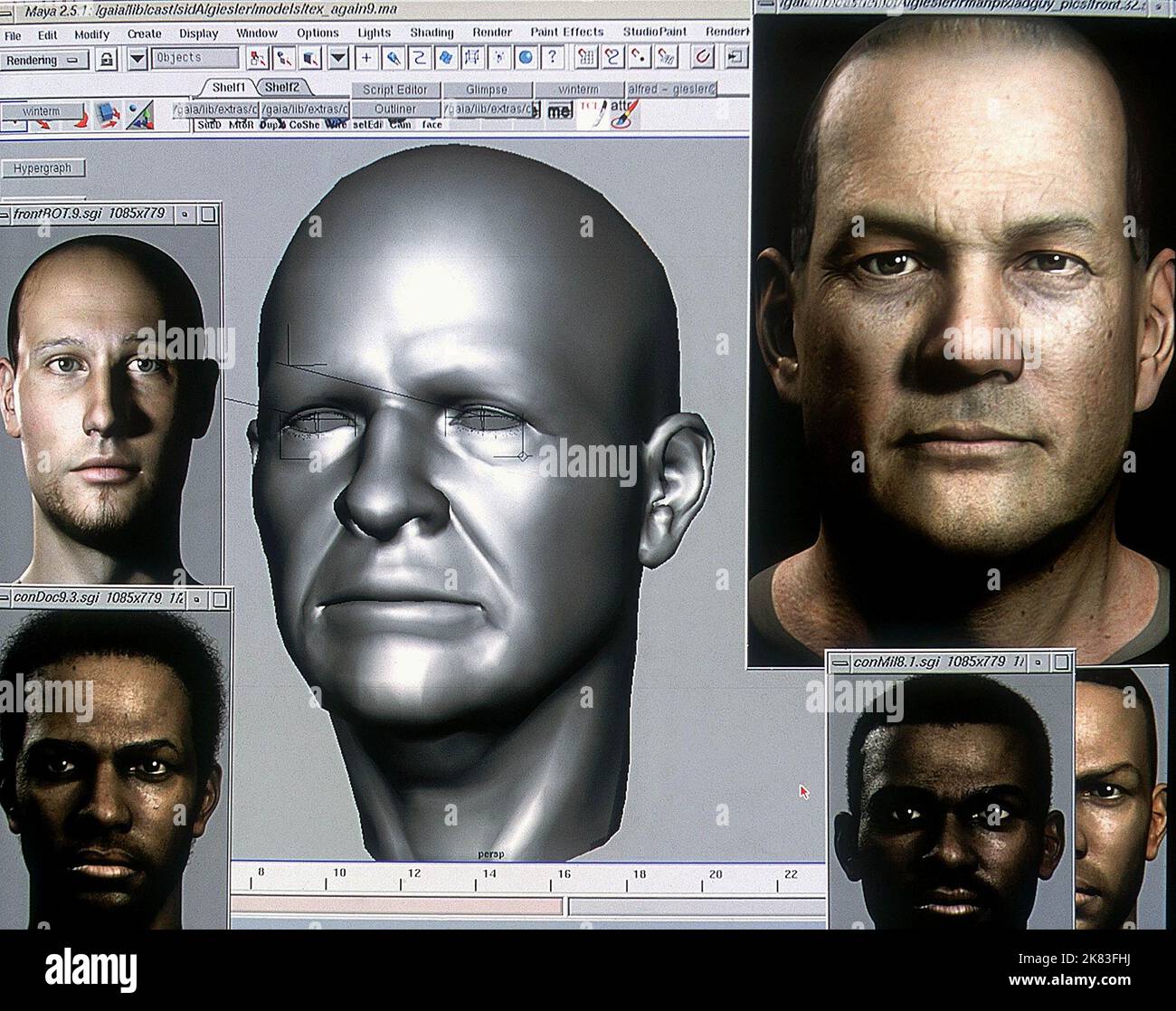 Computer Generated Faces Film: Final Fantasy: The Spirits Within (USA ...
