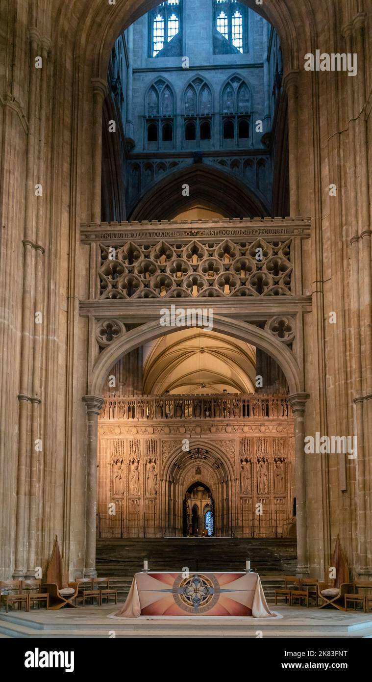 Canterbury, United Kingdom - 10 September, 2022: view of the central ...