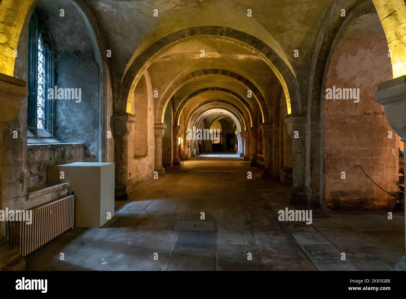 Canterbury, United Kingdom - 10 September, 2022: long corridor in the ...