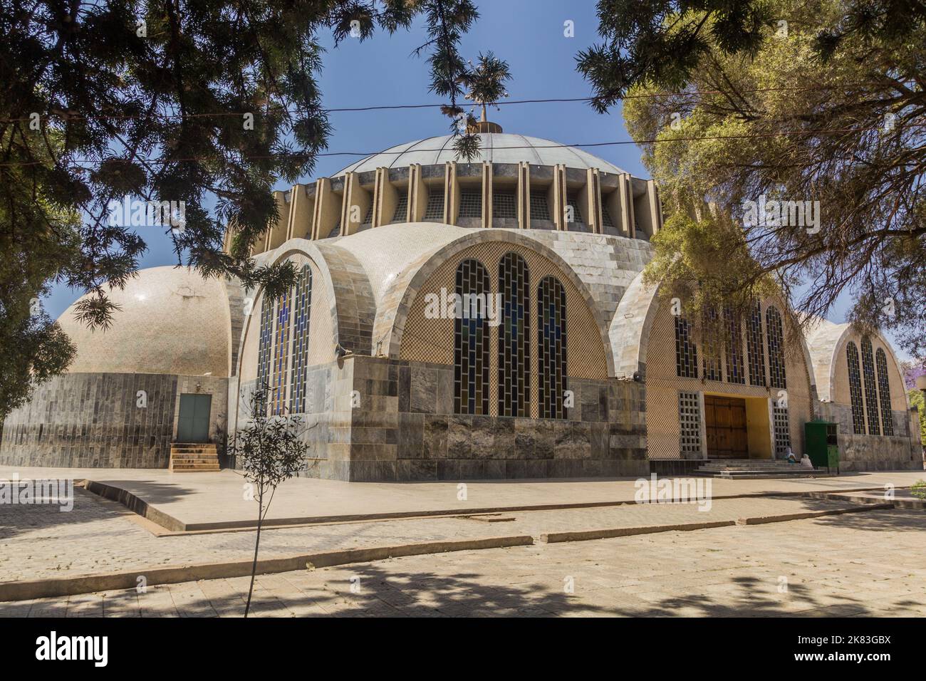 New church of St Mary of Zion in Axum, Ethiopia Stock Photo - Alamy