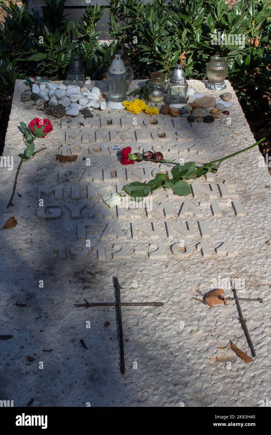 The grave of Fanni Gyarmati Kerepesi Cemetery, Budapest Hungary Stock Photo - Alamy