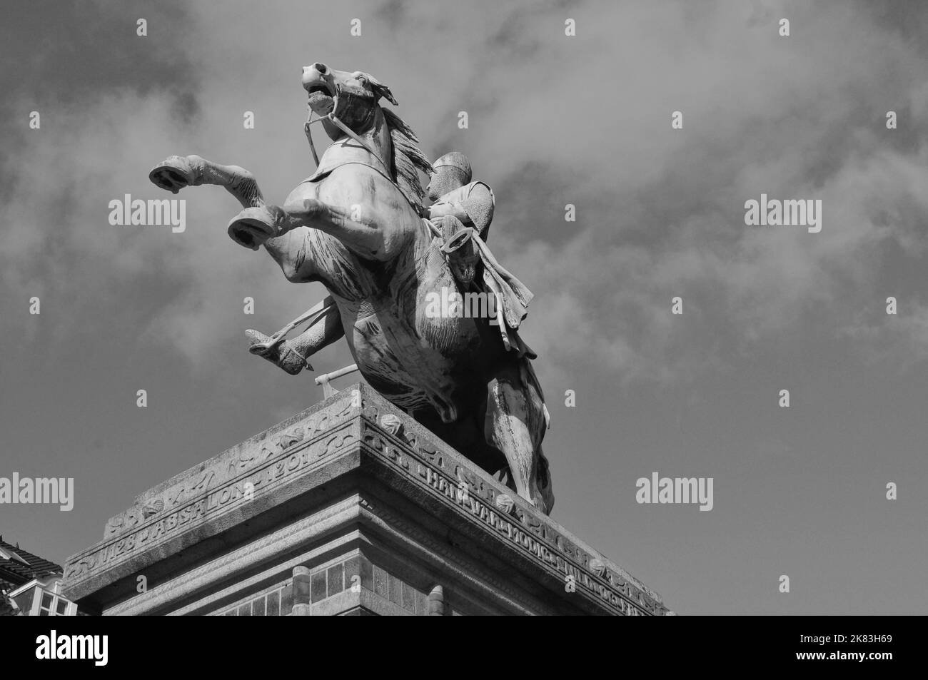 Copenhagen/Denmark/20 OIctober 2022/ Famous statue on horse bishp ...
