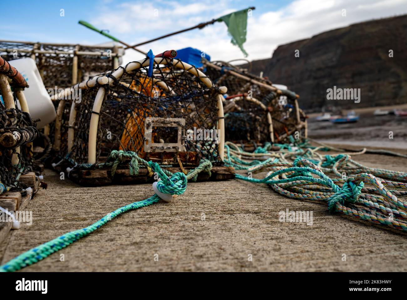 Crab pots, lobster, pots, fish traps, fish nets and other fishing gear ...
