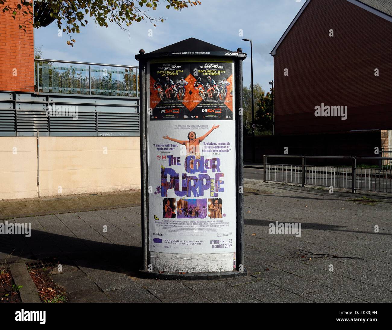 Billboard for musical - The Color Purple. Alice Walker, Cardiff Bay ...