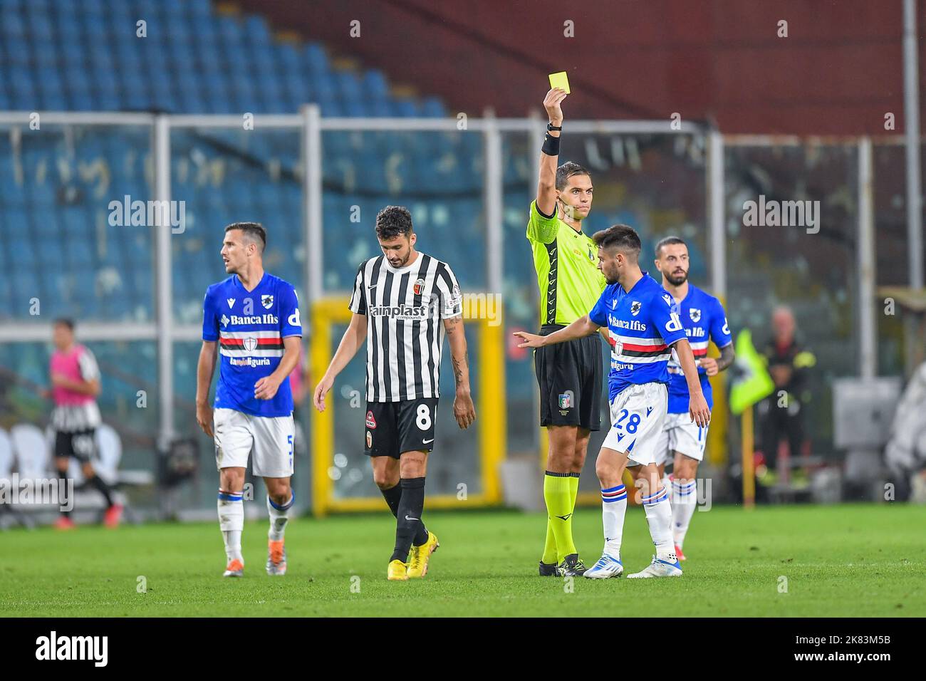 Genova, Italy. 20th Oct, 2022. The Referee of the match Luca Zufferli ...