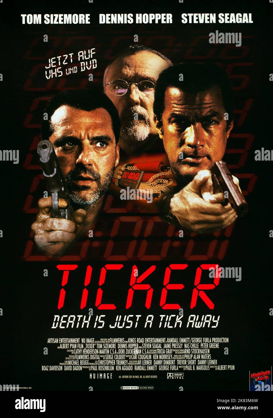 Film Poster Film: Ticker (2001) Director: Albert Pyun 23 June 2001 ...