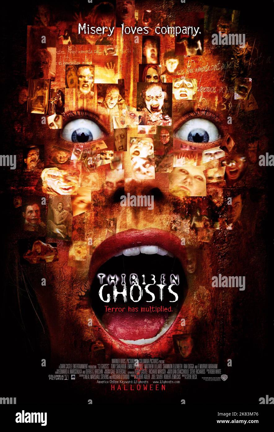 Movie Poster Film: Thir13en Ghosts; Thirteen Ghosts; 13 Ghosts (USA/CAN ...