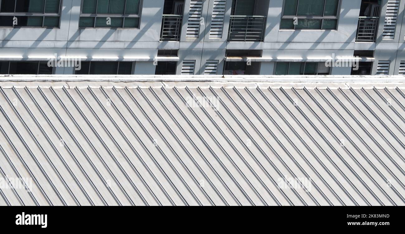 Dirty old metal texture roof of building and top view Stock Photo - Alamy