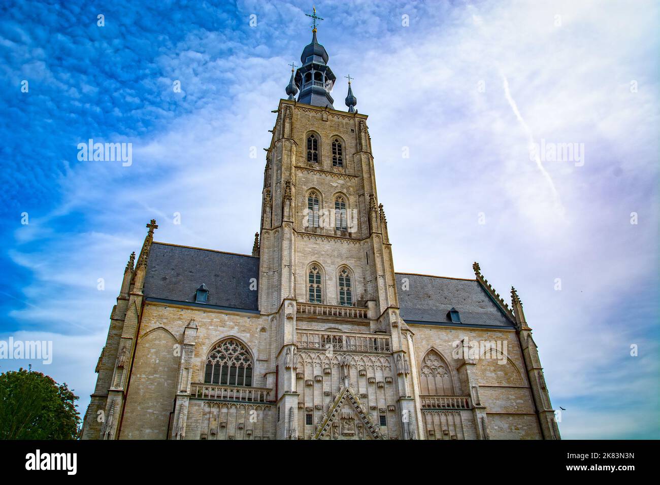 Church Our Lady of the Pool in Tienen, city in Flemish Brabant province ...