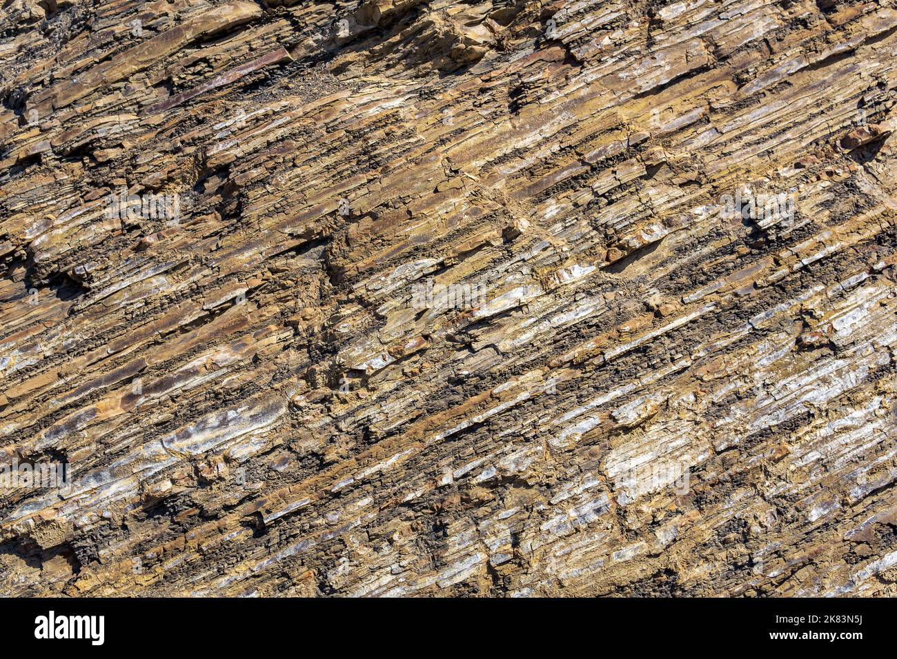 background, texture of layered brown rock Stock Photo - Alamy