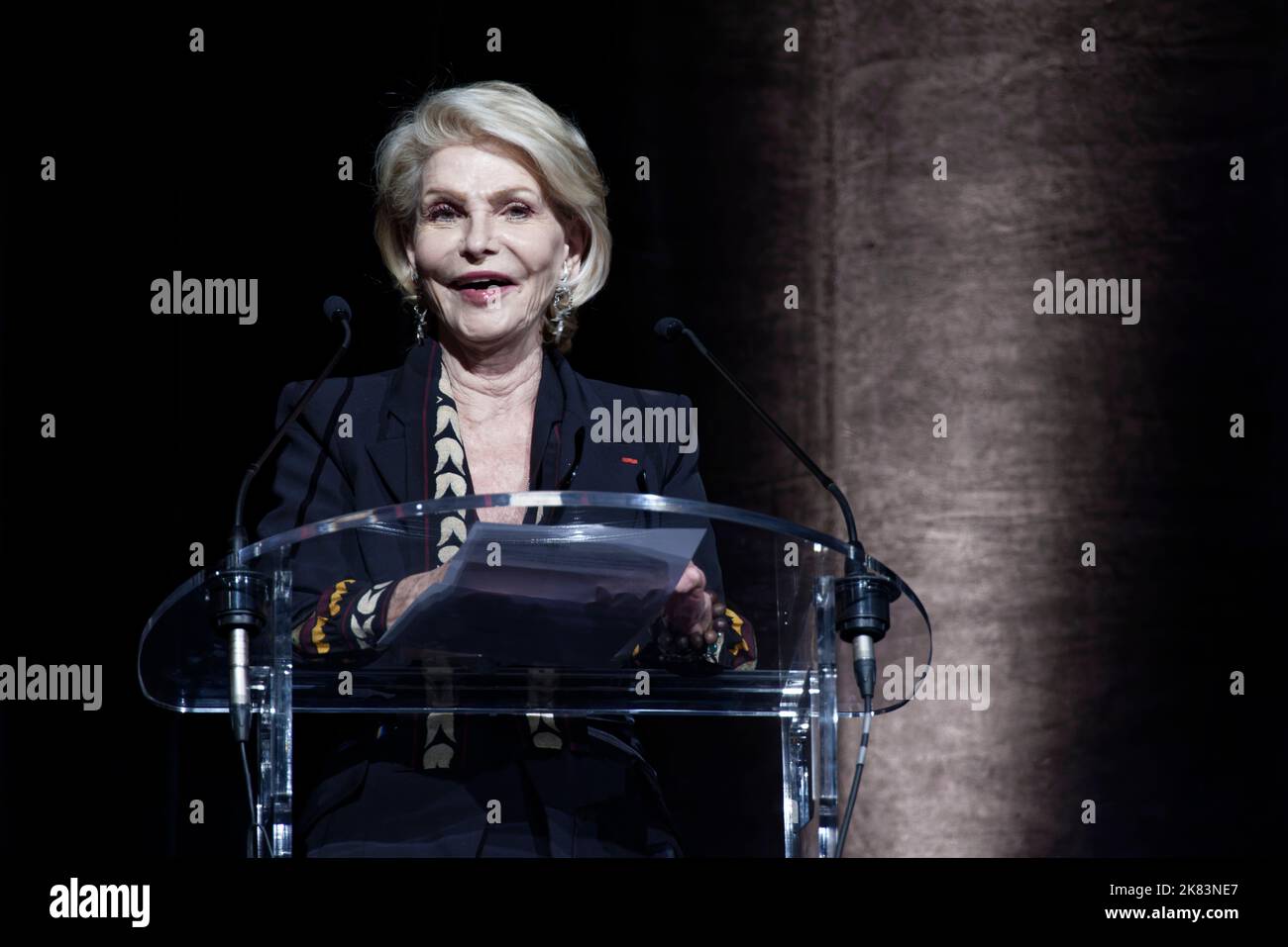 Paris, France. 17th Oct, 2022. Hedva Ser speaks during the DAPAT 2022 ...
