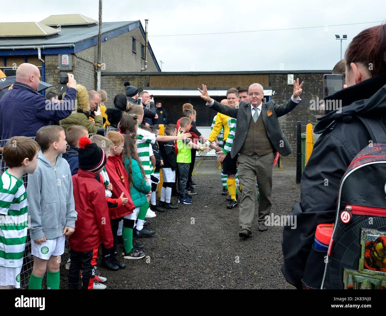 SCOTLAND, UK - May, 26th 2019: Frank McGarvey leading out the Celtic ...