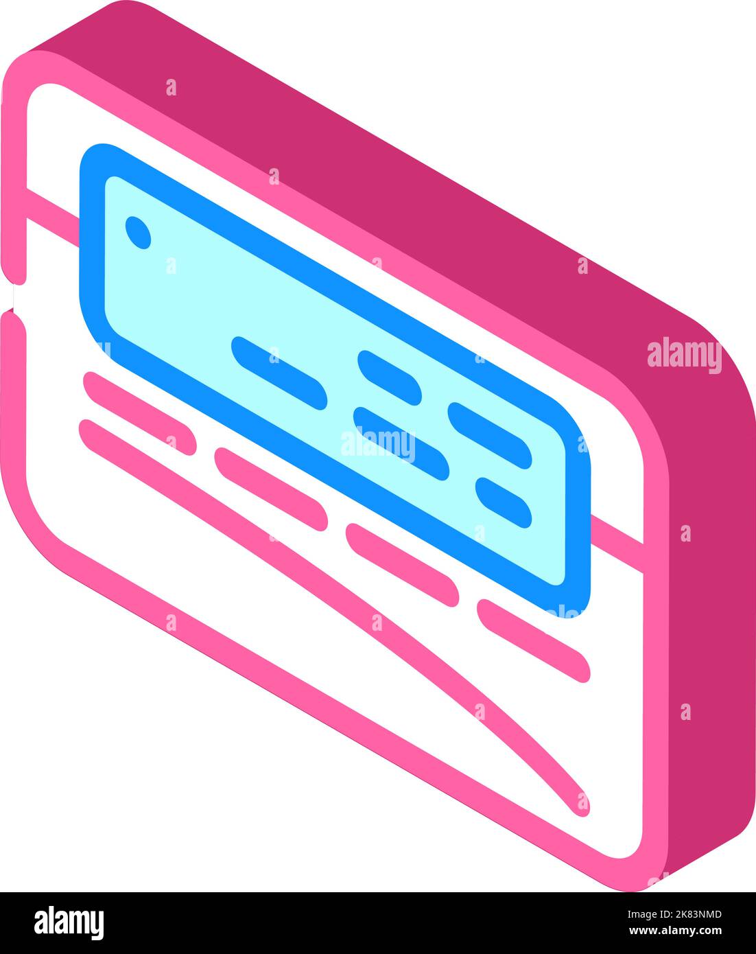 vhs player retro gadget isometric icon vector illustration Stock Vector ...