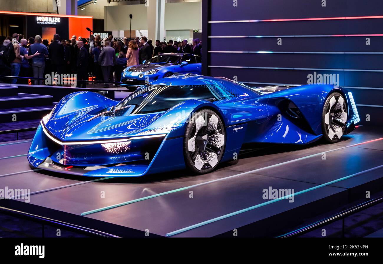 Alpine Alpenglow hydrogen powered sports car showcased at the Paris ...