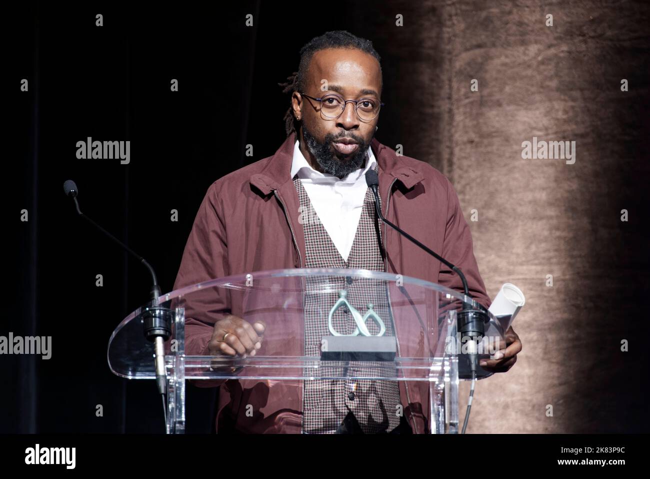 Paris, France. 17th Oct, 2022. Sidney Govou speaks during the DAPAT ...