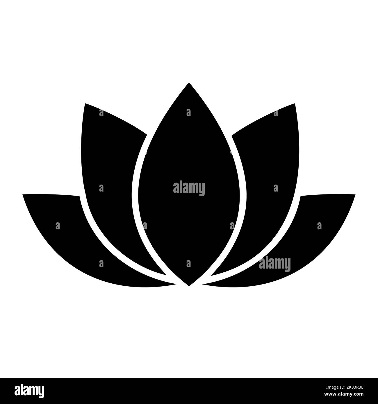 Lotus vector icon. Vector illustration isolated on white background ...