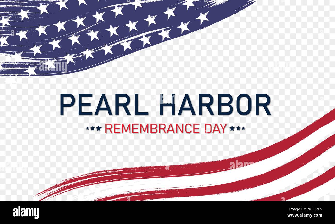 Pearl Harbor Remembrance Day with Brush Stroke Background in United ...