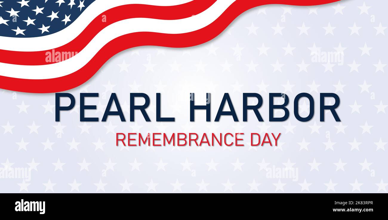 Pearl Harbor Remembrance Day Banner. Vector Illustration Stock Vector ...