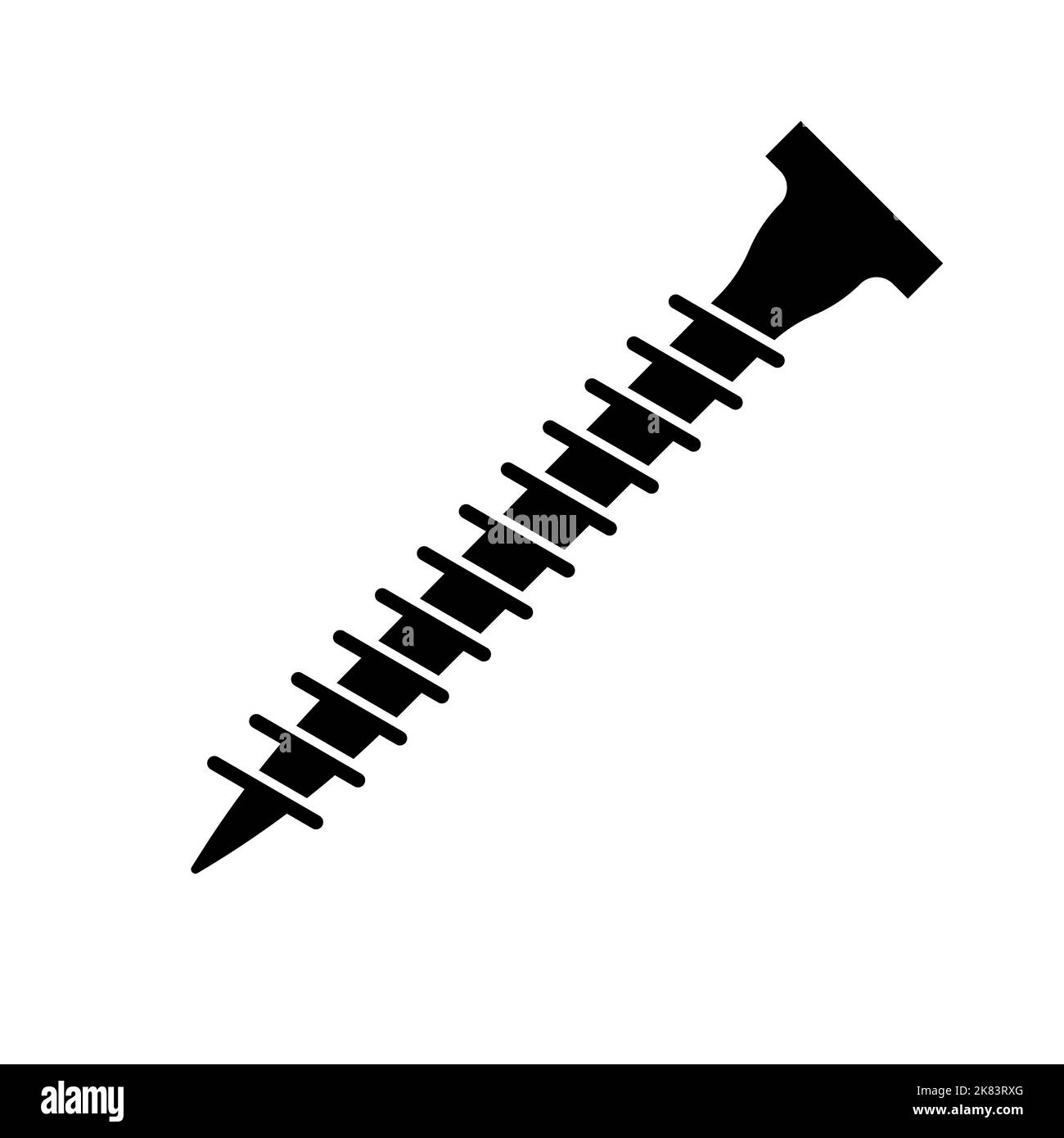 Screw icon. Vector illustration isolated on white background Stock ...