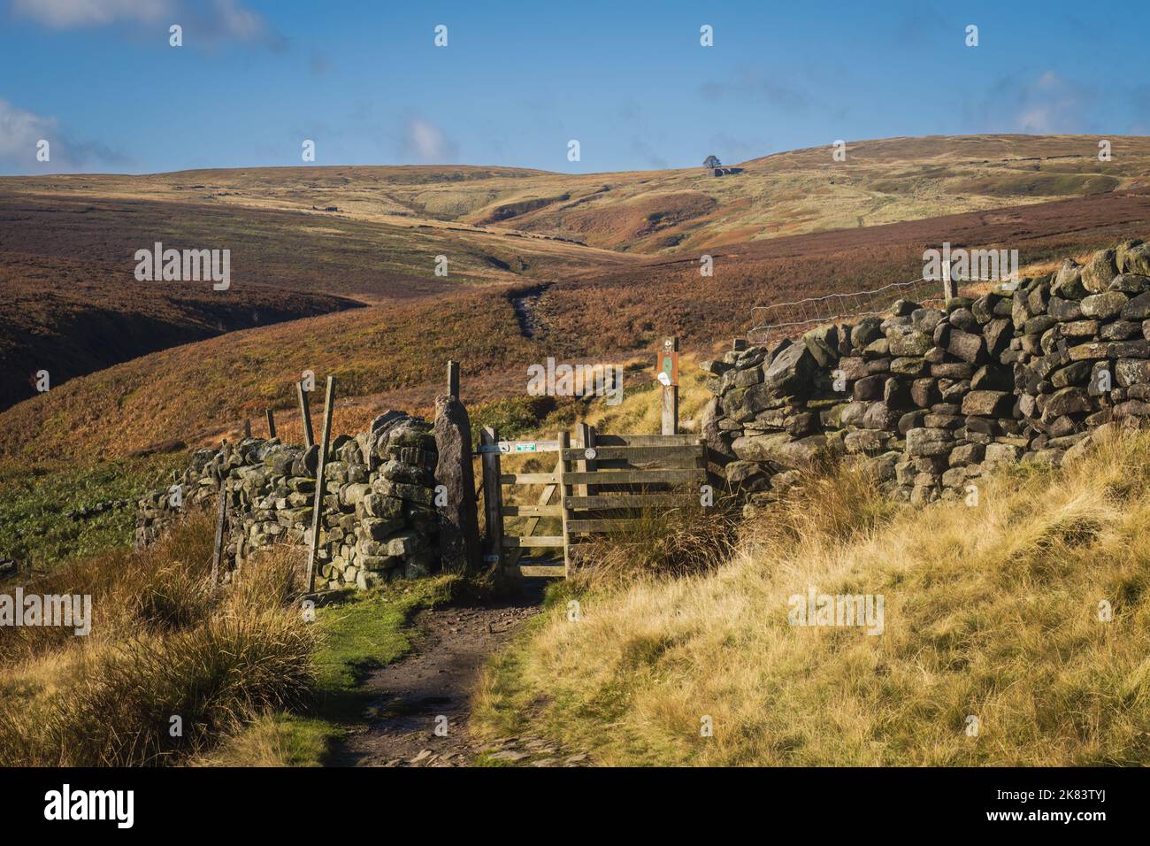 Bronte waterfalls at haworth moor hi-res stock photography and images ...
