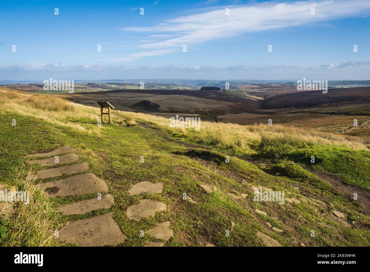 Footpath to the Bronte Falls and Wutherung Heights Stock Photo - Alamy