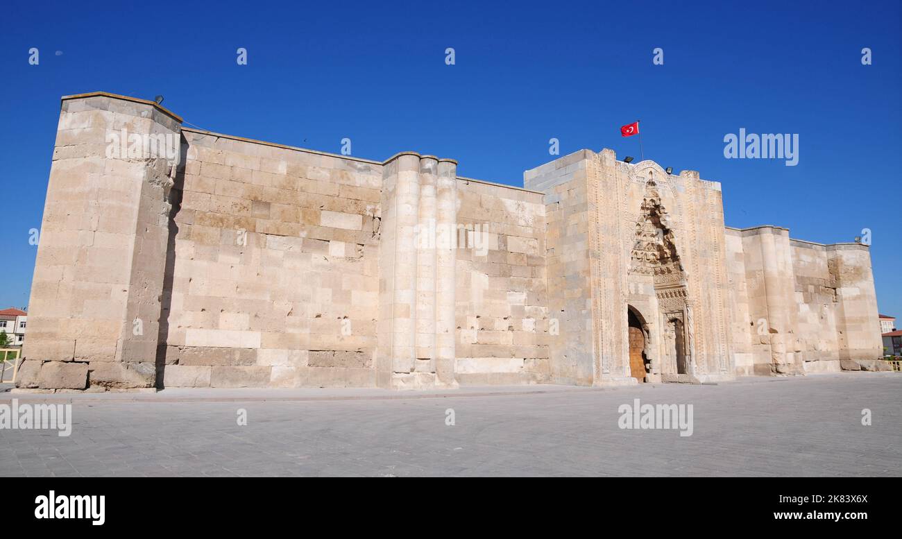 Located in Aksaray, Turkey, Sultanhani caravanserai was built in the ...
