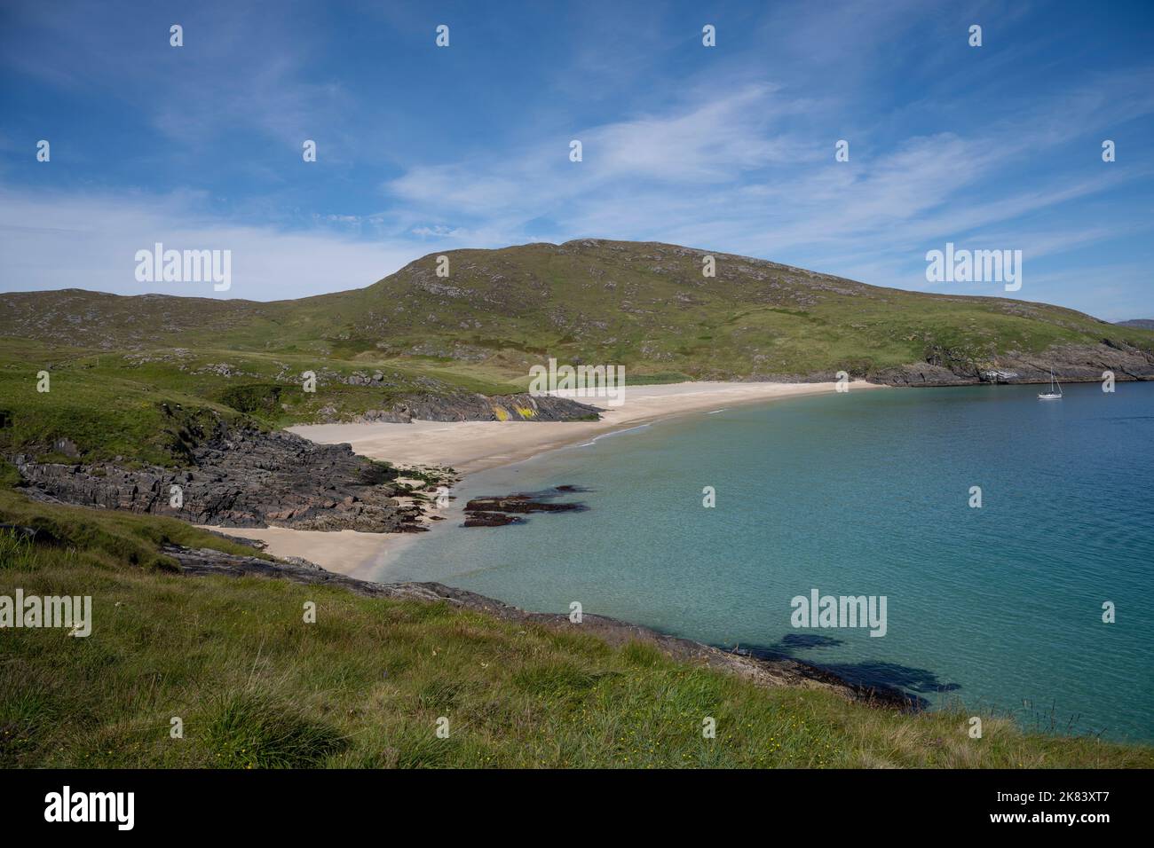 The island of Mingulay, Bishop's Isles, Outer Hebrides, Scotland, UK ...