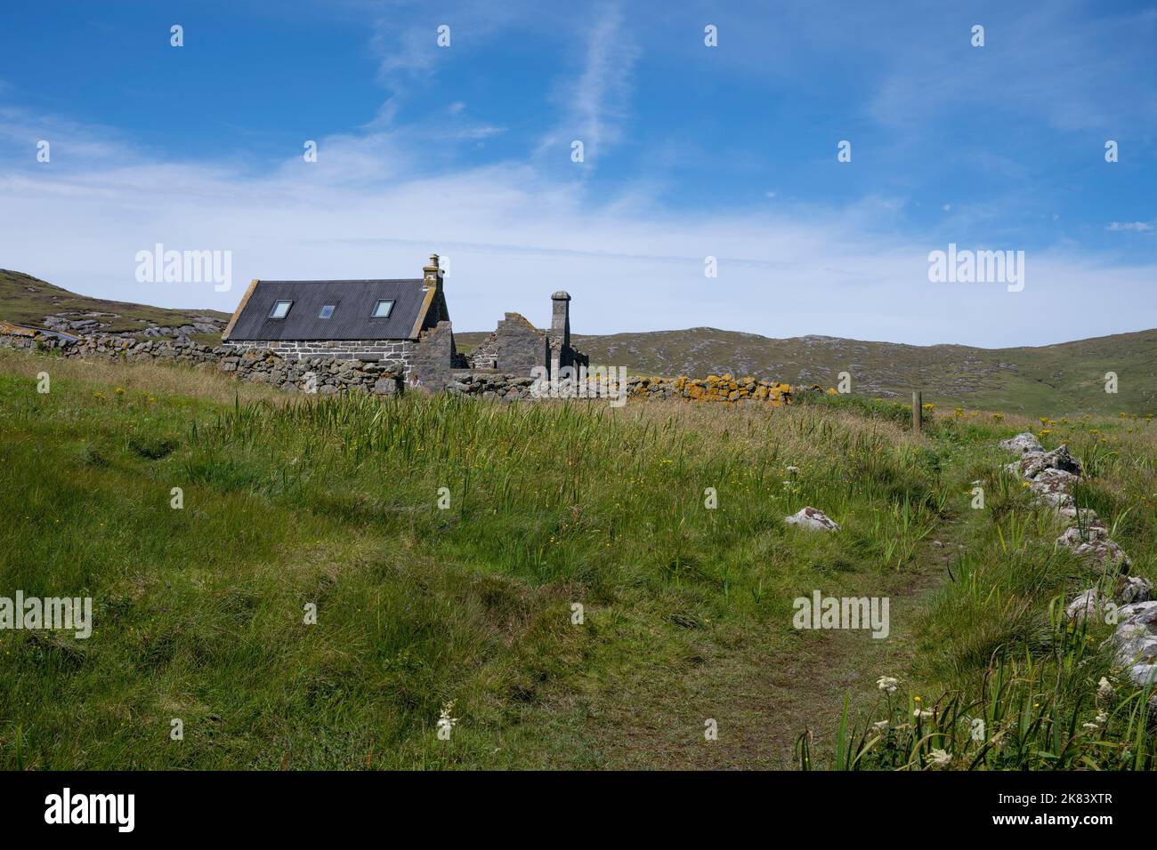 The old School House on the island of Mingulay, Bishop's Isles, Outer ...