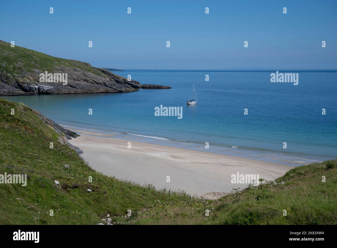 The island of Mingulay, Bishop's Isles, Outer Hebrides, Scotland, UK ...