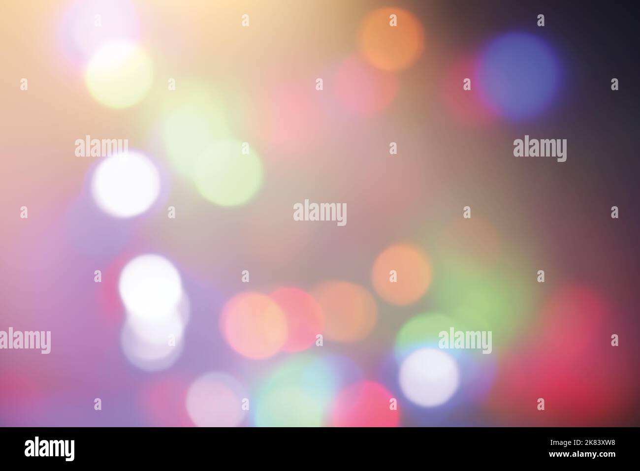 Round multi-colored defocus lights. Background as material for ...