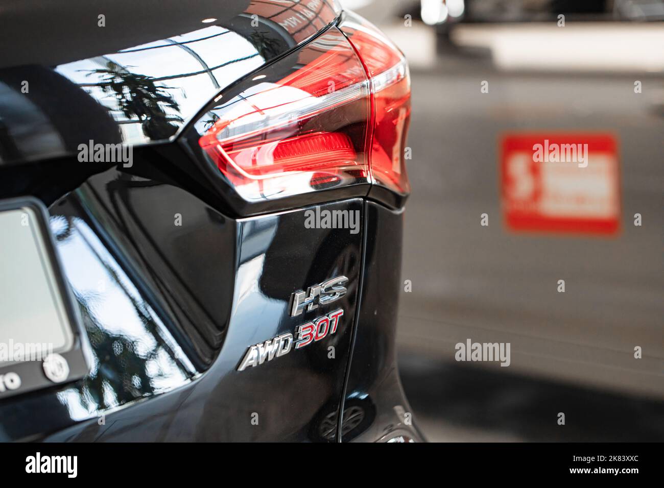 Lviv, Ukraine - October 17, 2022: Black MG HS Trophy car Stock Photo ...