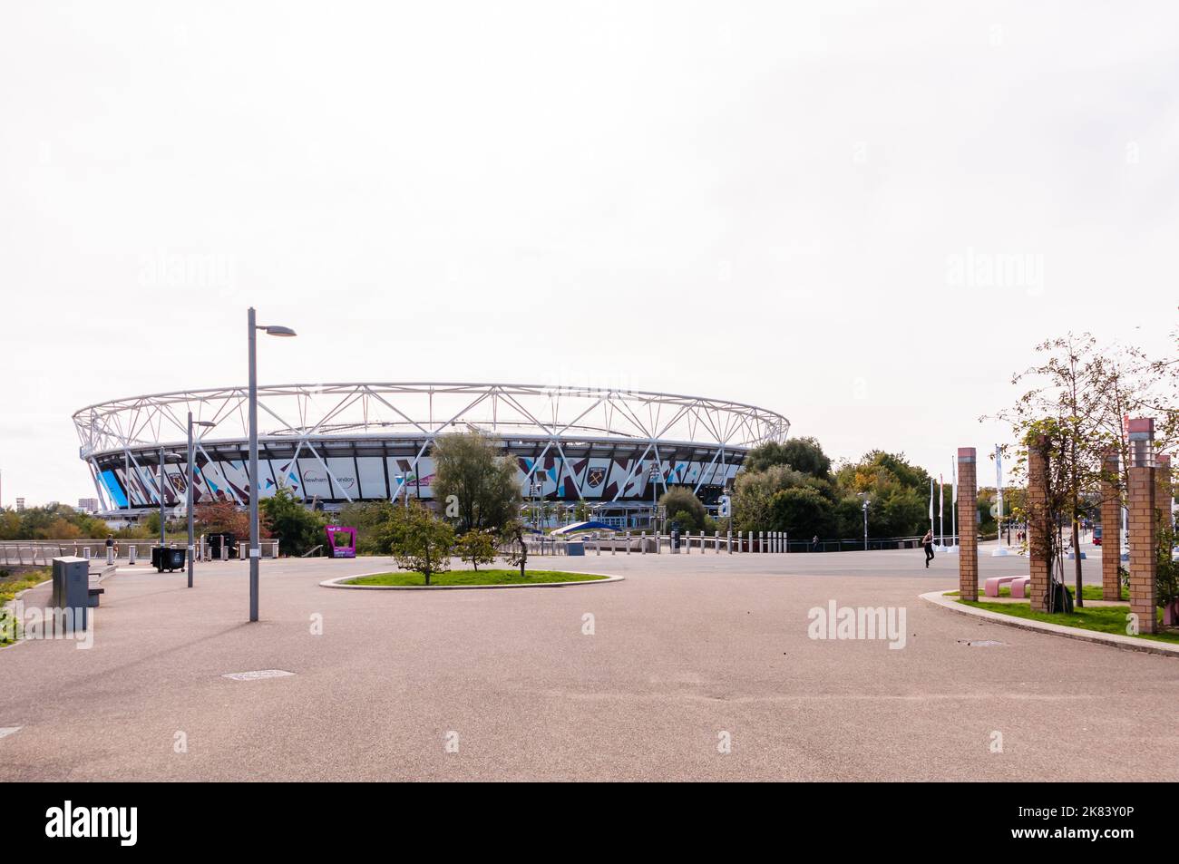 London Stadium, home to West Ham United, in the Queen Elizabeth Olympic ...