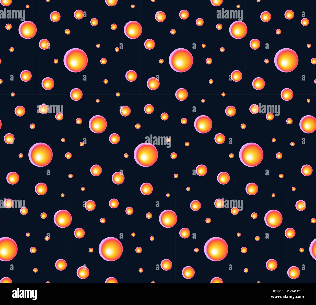 seamless vector pattern made of fire balls, bold, punchy forms and ...
