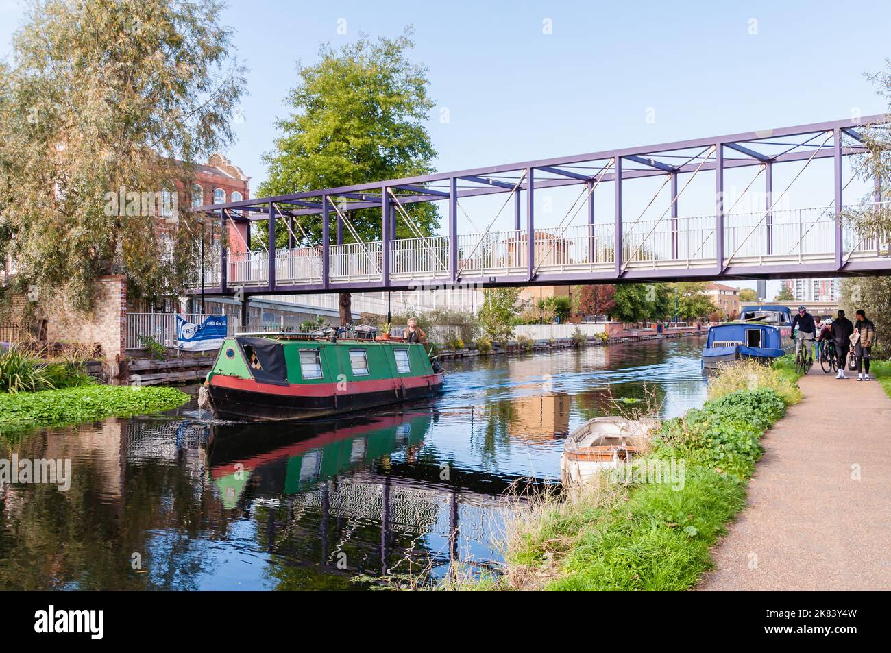 River Lee Navigation, part of Lee Valley Park Stock Photo - Alamy