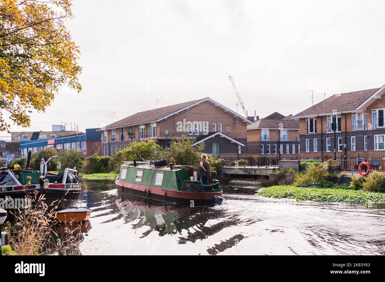 River Lee Navigation, part of Lee Valley Park Stock Photo - Alamy