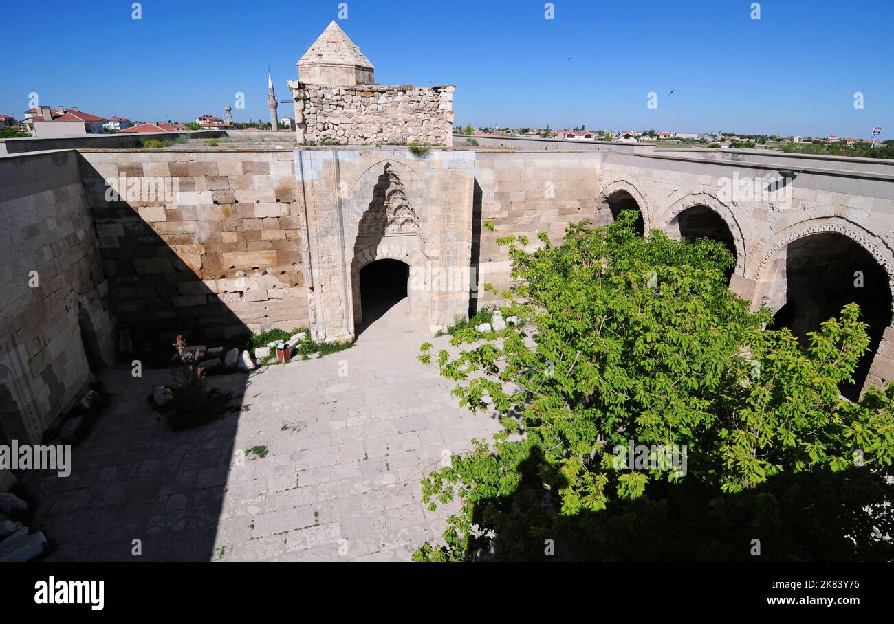 Located in Aksaray, Turkey, Sultanhani caravanserai was built in the ...