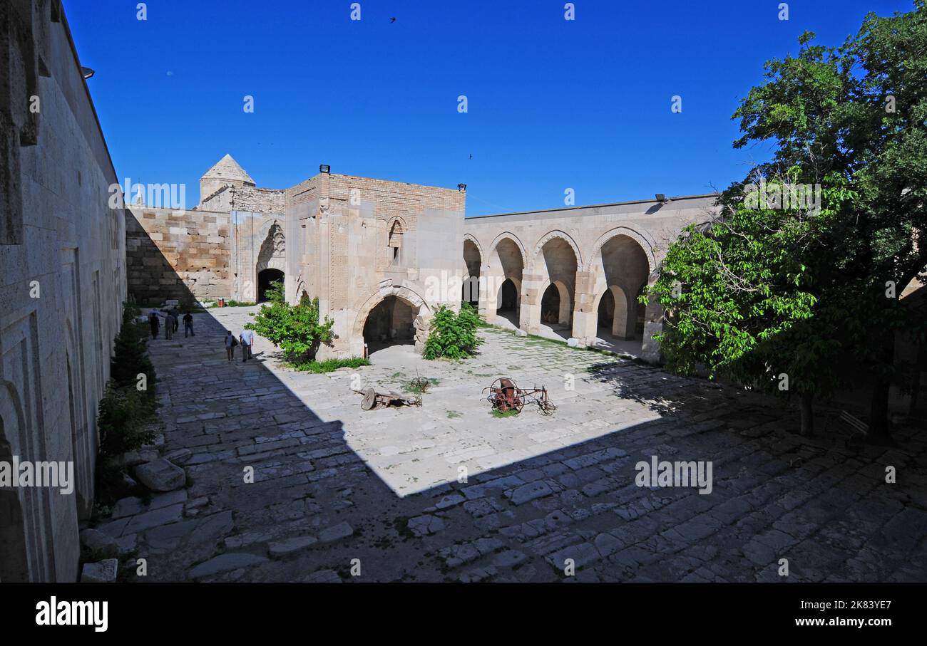 Located in Aksaray, Turkey, Sultanhani caravanserai was built in the ...