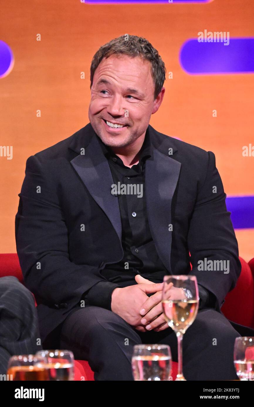 EDITORIAL USE ONLY Stephen Graham during filming for the Graham Norton Show at BBC Studioworks 6 ...