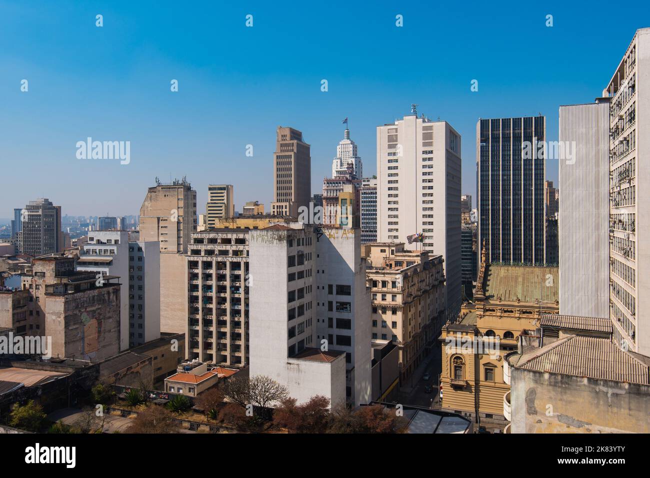 High Rise Buildings of Sao Paulo City Downtown Stock Photo - Alamy