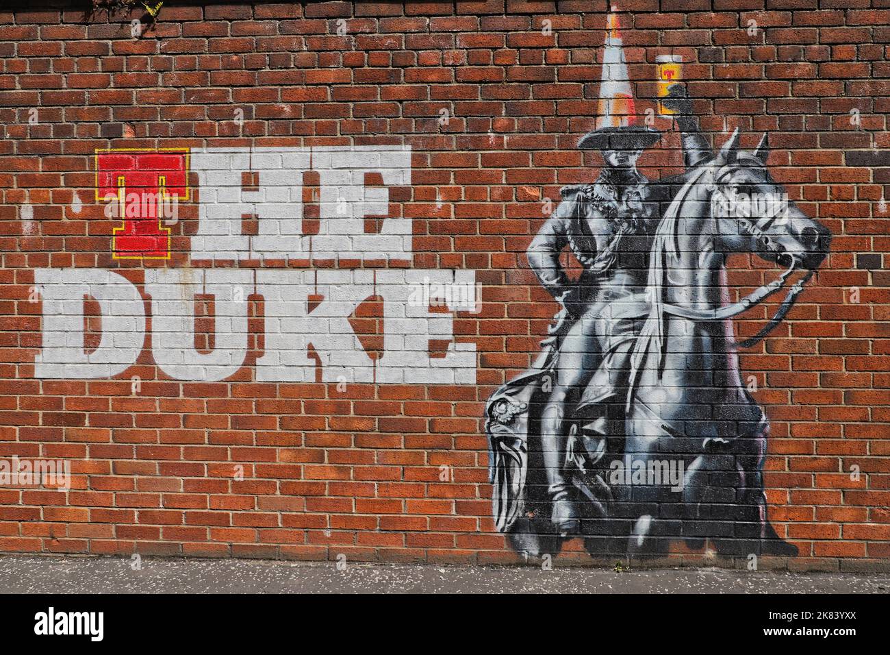Section of Tennents mural on exterior wall of Tennent Caledonian ...