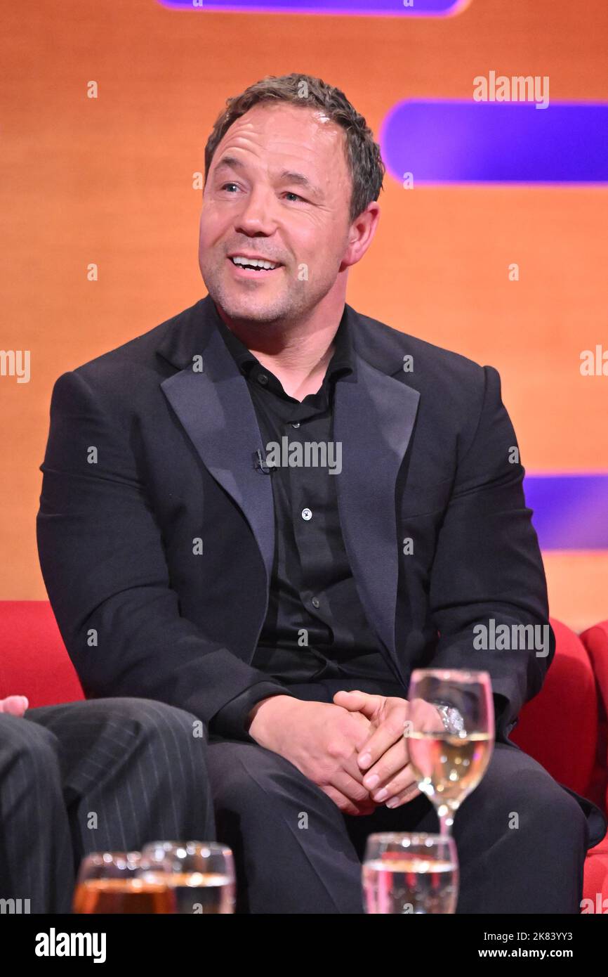 EDITORIAL USE ONLY Stephen Graham during filming for the Graham Norton ...