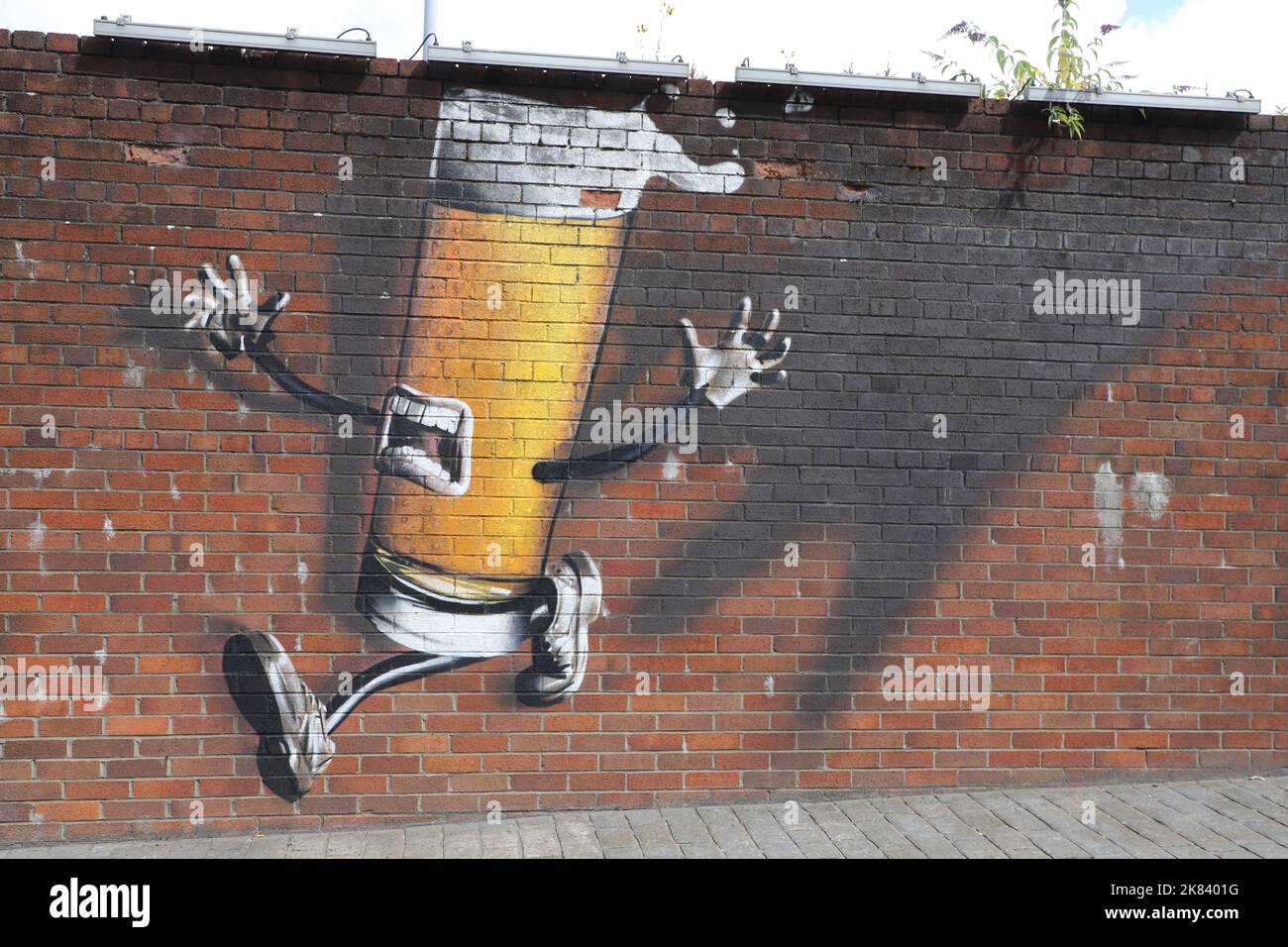 Section of Tennents mural on exterior wall of Tennent Caledonian ...