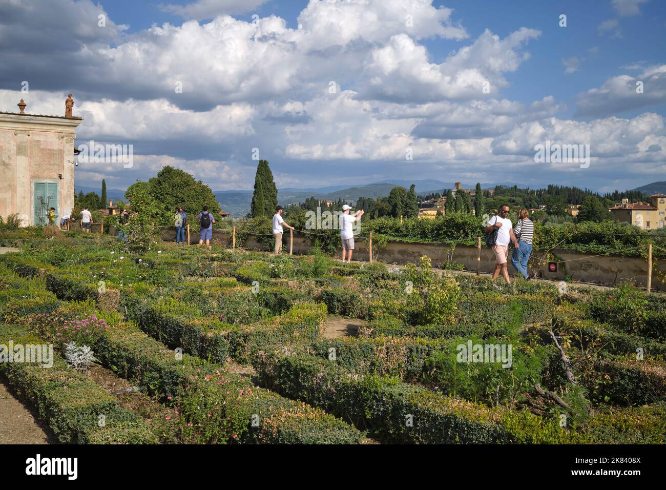 Knight's Garden Terrace in the Boboli Gardens Florence Italy Stock ...