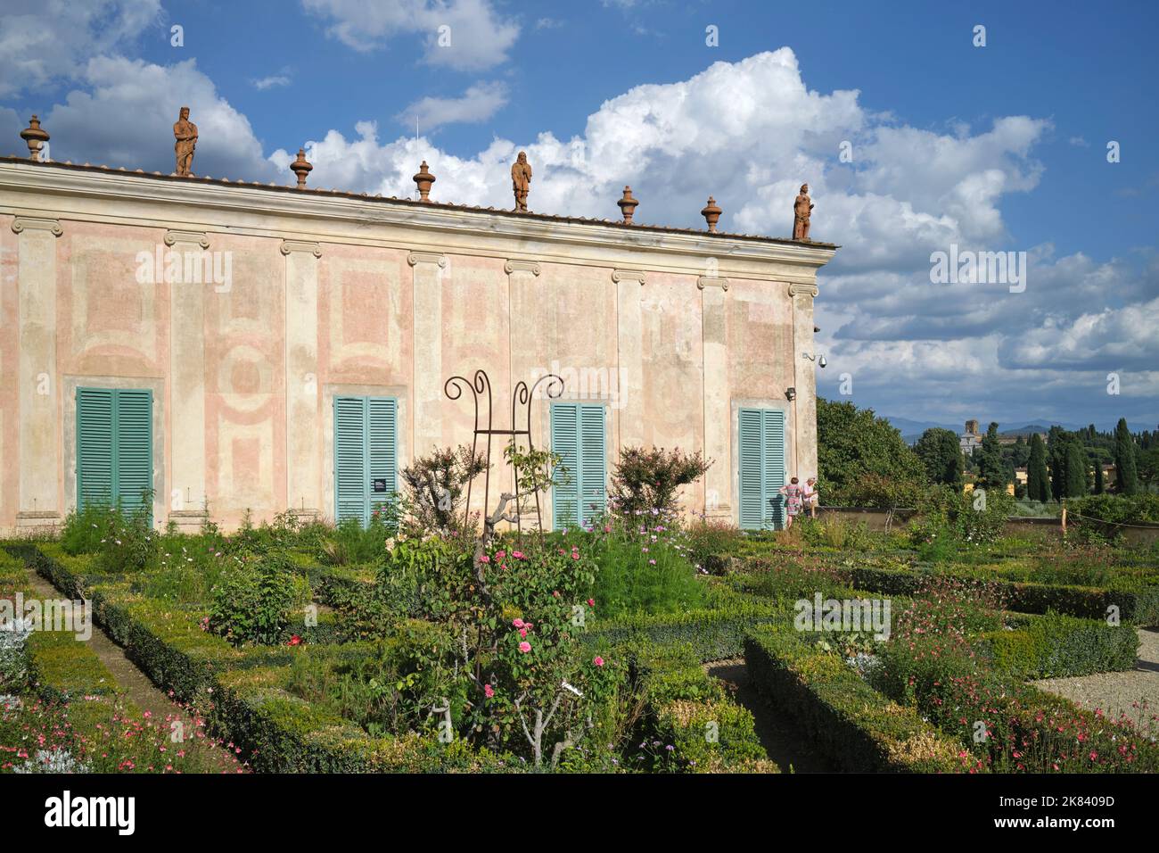 Knight's Garden Terrace in the Boboli Gardens Florence Italy Stock ...